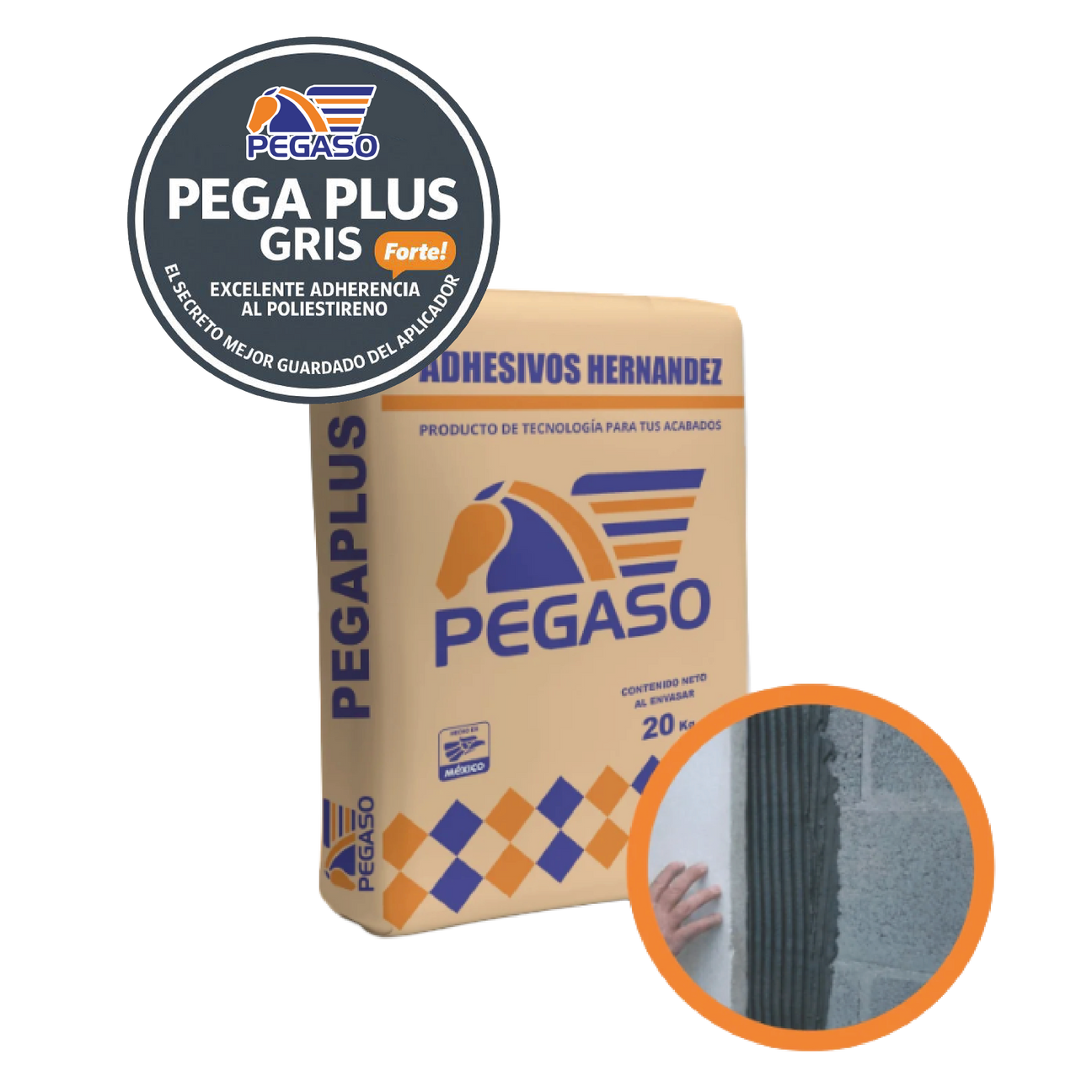 Pegaplus Gris Pegaso 20 Kg Aditimper