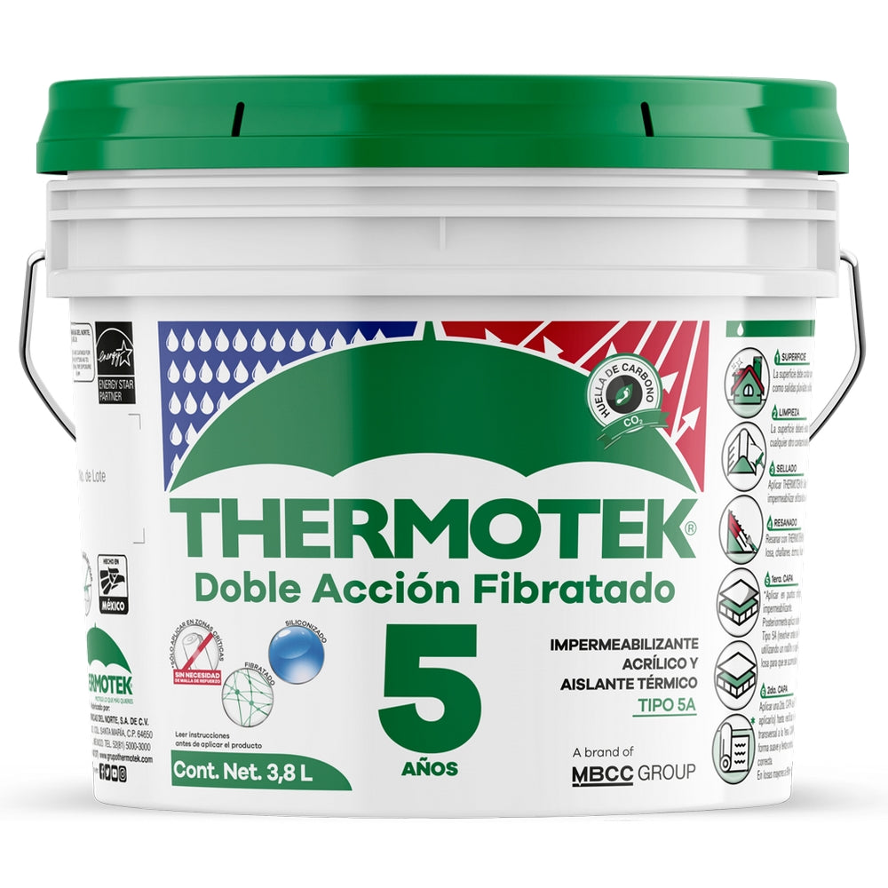THERMOTEK DOBLE ACCIÓN FIBRATADO BLANCO (5A) 3.8LT – Aditimper